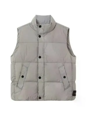 Stone Island G100010 Crinkle Reps Ny Vest - Grey