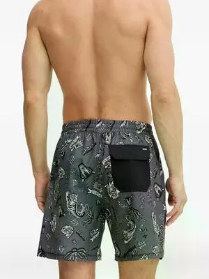 HURLEY Boardshort Graphic-print Drawstring Swim Shorts