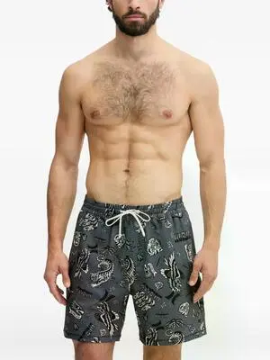 HURLEY Boardshort Graphic-print Drawstring Swim Shorts