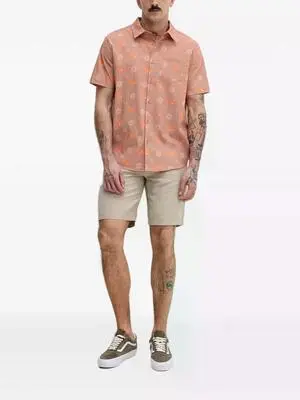 HURLEY Palm-print Short-sleeve Shirt