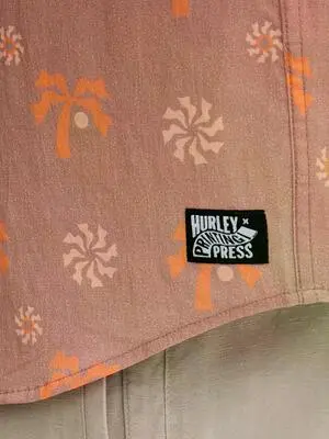 HURLEY Palm-print Short-sleeve Shirt
