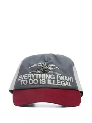 PLEASURES Illegal Snapback Cap - Grey