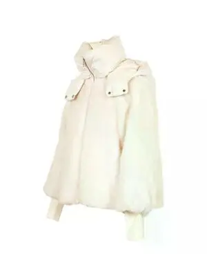 Add Faux-fur Hooded Jacket