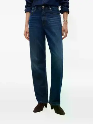 Tommy Hilfiger Sarah Logo-embroidered Straight-leg Jeans