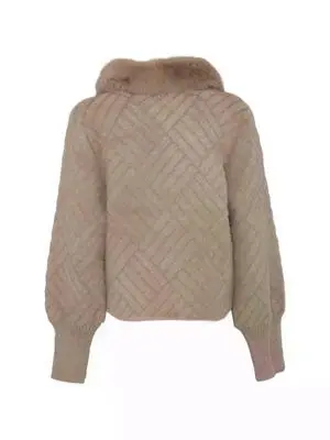Pho Firenze Collar Geometric-knit Jacket