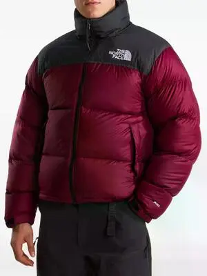 The North Face 1996 Retro Nuptse Colour-block Puffer Jacket - Red