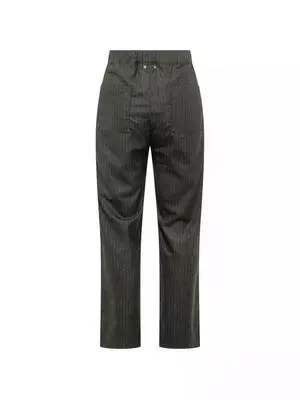 A PAPER KID Pinstripe-pattern Pleated Trousers