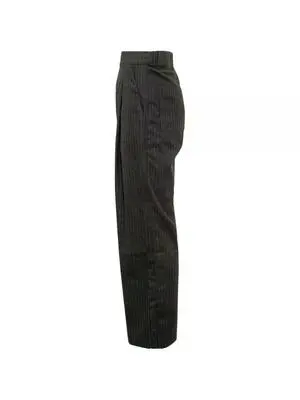 A PAPER KID Pinstripe-pattern Pleated Trousers