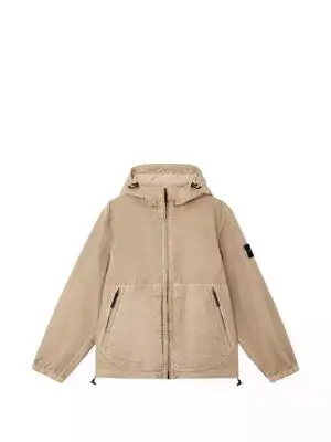 STONE ISLAND Panama-tc Hooded Jacket - Neutrals