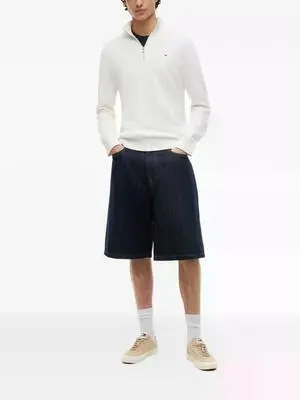 TOMMY HILFIGER Quarter-zip Knitted Sweater - Neutrals