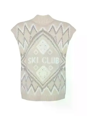 Pho Firenze Jacquard-knit Zip-up Waistcoat