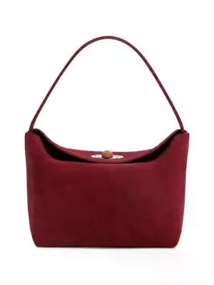 Christopher Esber Mini Turnlock Suede Shoulder Bag