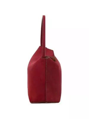 Christopher Esber Mini Turnlock Suede Shoulder Bag