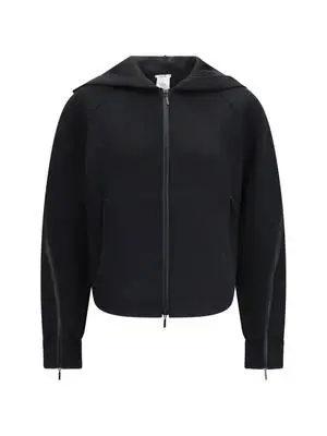 WOLFORD Urban Touch Zip-detail Hoodie - Black