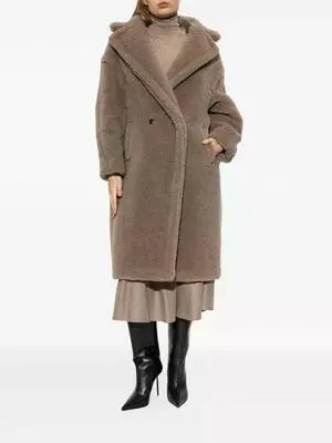 Max Mara Cashmere Teddy Bear Icon Coat Sand
