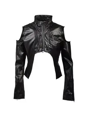 JULIUS Laminated Stand-collar Jacket