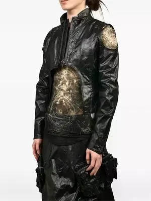 JULIUS Laminated Stand-collar Jacket