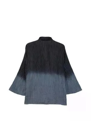 RAGA Pinstripe-print Crinkled Jacket
