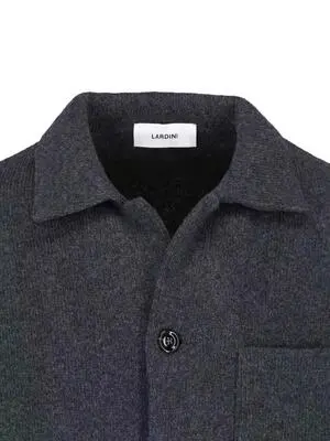 LARDINI Button-up Cashmere Shirt Jacket