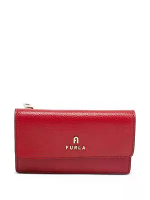 Furla Camelia Flap Card Holder - Red