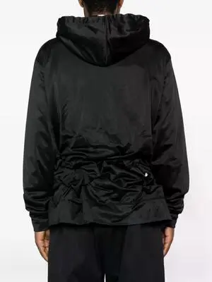 Comme Des Garçons Ruched Zip-fastening Hoodie