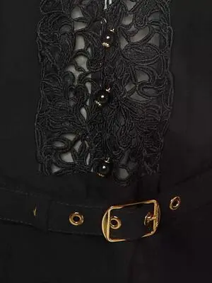 Zimmermann Lace-trim Belted Midi Dress