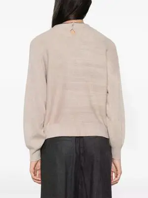Brunello Cucinelli Monili-trimmed Ribbed-knit Sweater