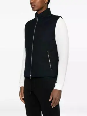 MOORER High-neck Zip-up Gilet