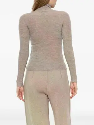 Max Mara Ribbed-knit Turtleneck Sweater