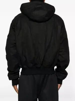 THOM KROM Zip-fastening Hooded Bomber Jacket