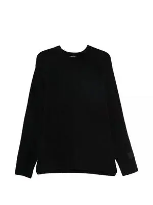 C.P. COMPANY Logo-patch Wool Sweater - Black