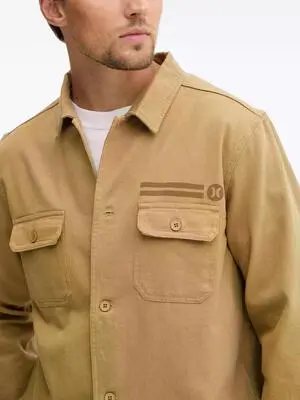 Hurley Logo-print Button-up Overshirt