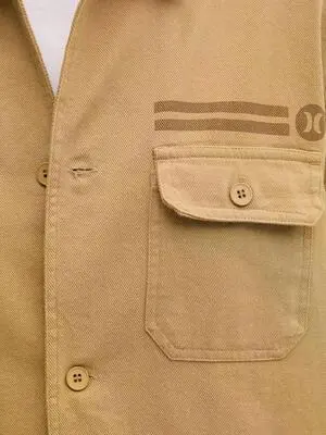 Hurley Logo-print Button-up Overshirt