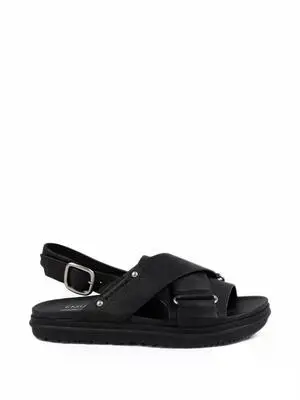 EMU AUSTRALIA Faye Flat Sandals - Black