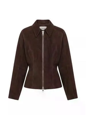 THE SEI Fitted Suede Jacket
