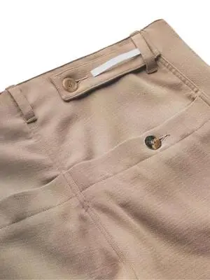 SPENCER BADU Button-detail Wool Trousers
