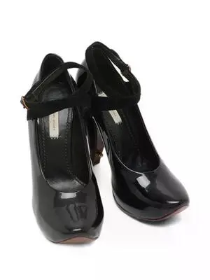 Marc Jacobs Embellished Heel Ankle-strap Pumps