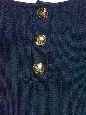 Sandro Rib-knit Button-detail Top