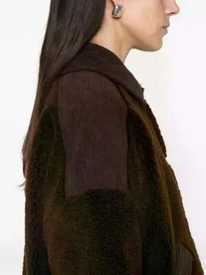 SESSUN Corduroy-panel Buttoned Jacket
