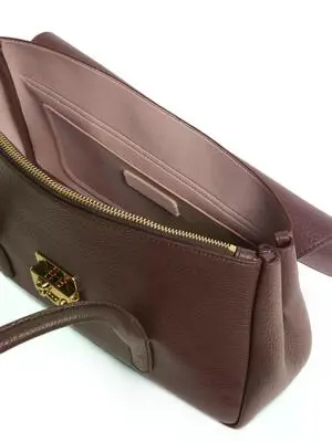 COCCINELLE Large Logo-plaque Pebbled Shoulder Bag