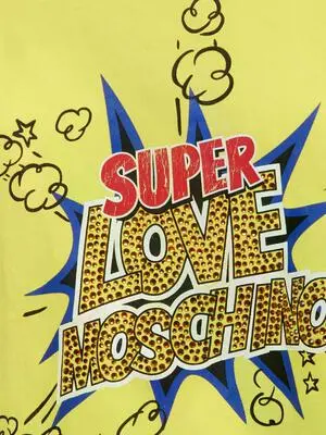 Moschino Embellished Logo-print T-shirt