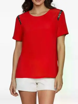Sandro Lurex-trim Top