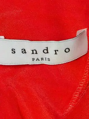 Sandro Lurex-trim Top