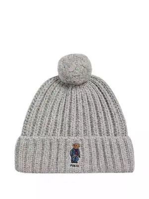 Polo Ralph Lauren Polo Bear Pompom Beanie Hat - Grey