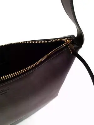 Moschino Logo-debossed Leather Shoulder Bag
