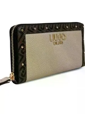 Liu Jo Monogram-print Studded Wallet