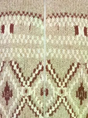 BRUNELLO CUCINELLI VINTAGE Fair Isle Zip-up Cardigan