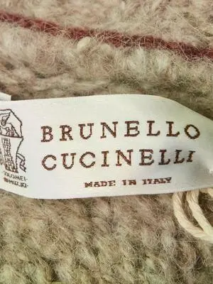 BRUNELLO CUCINELLI VINTAGE Fair Isle Zip-up Cardigan