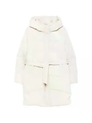SEA WING Belted Hooded Puffer Coat