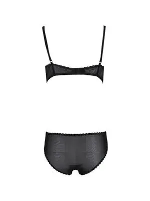 LAURA URBINATI Scalloped-edge Mesh Briefs